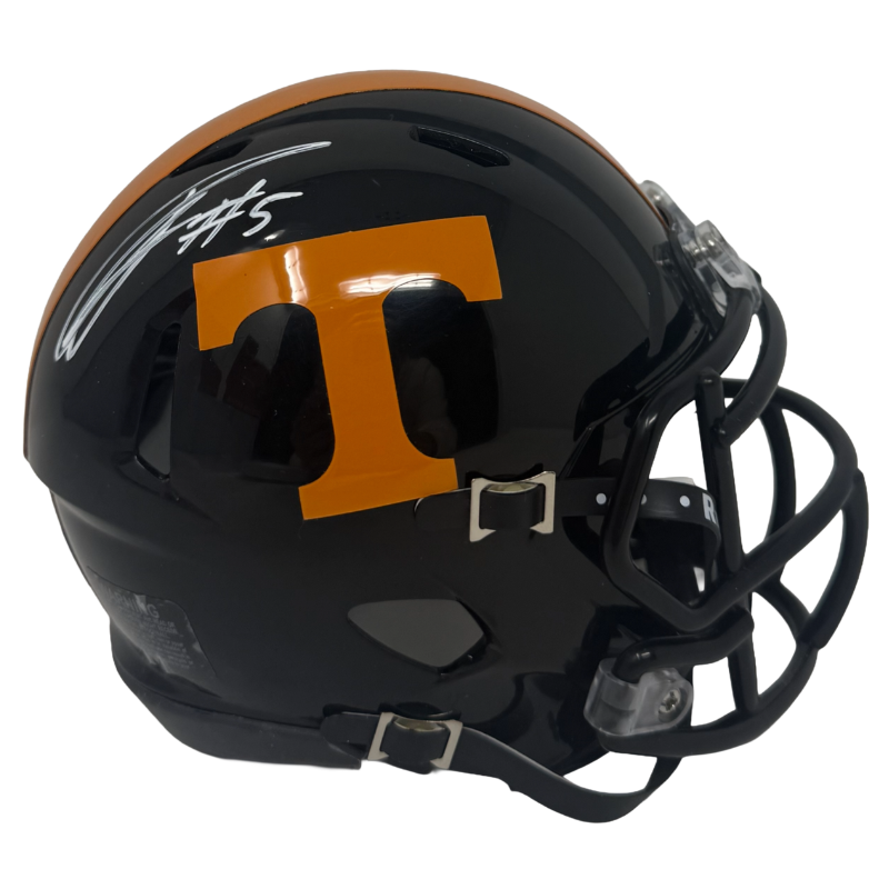 Joshua Palmer Signed Tennessee Dark Mode Speed Mini Helmet — TSE Buffalo