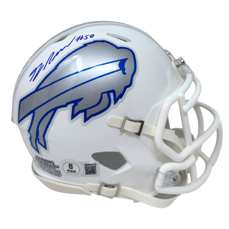Greg Rousseau Signed Buffalo Bills Rivalries Speed Mini Helmet — TSE ...