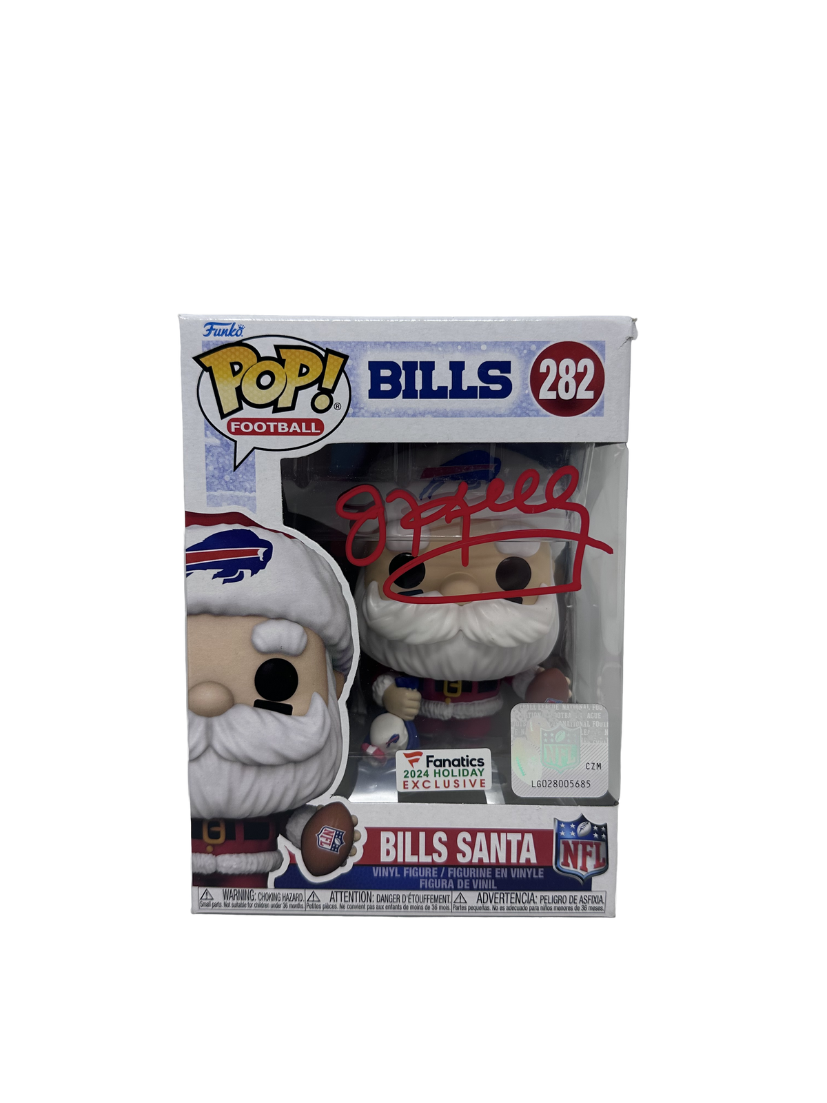 Jim Kelly Signed Buffalo Bills Santa Funko Pop — TSE Buffalo
