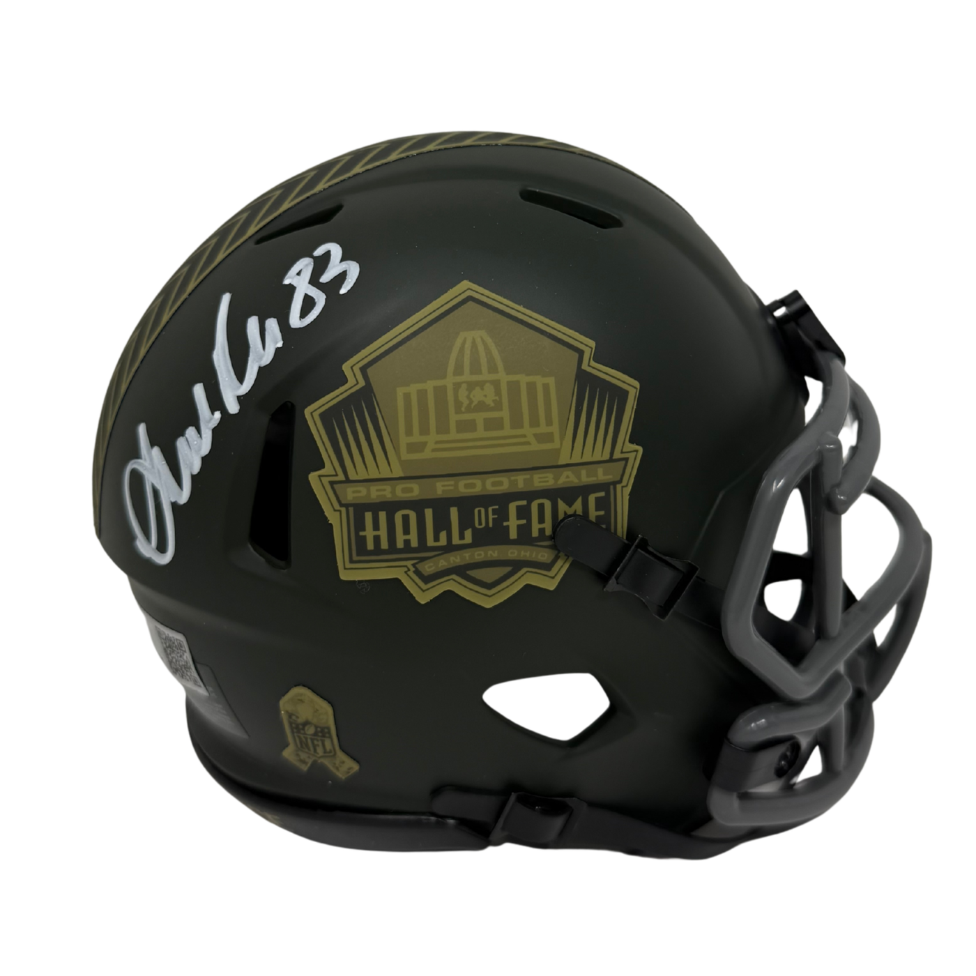 Andre Reed Signed Hall of Fame 2025 Salute to Service Speed Mini Helme ...