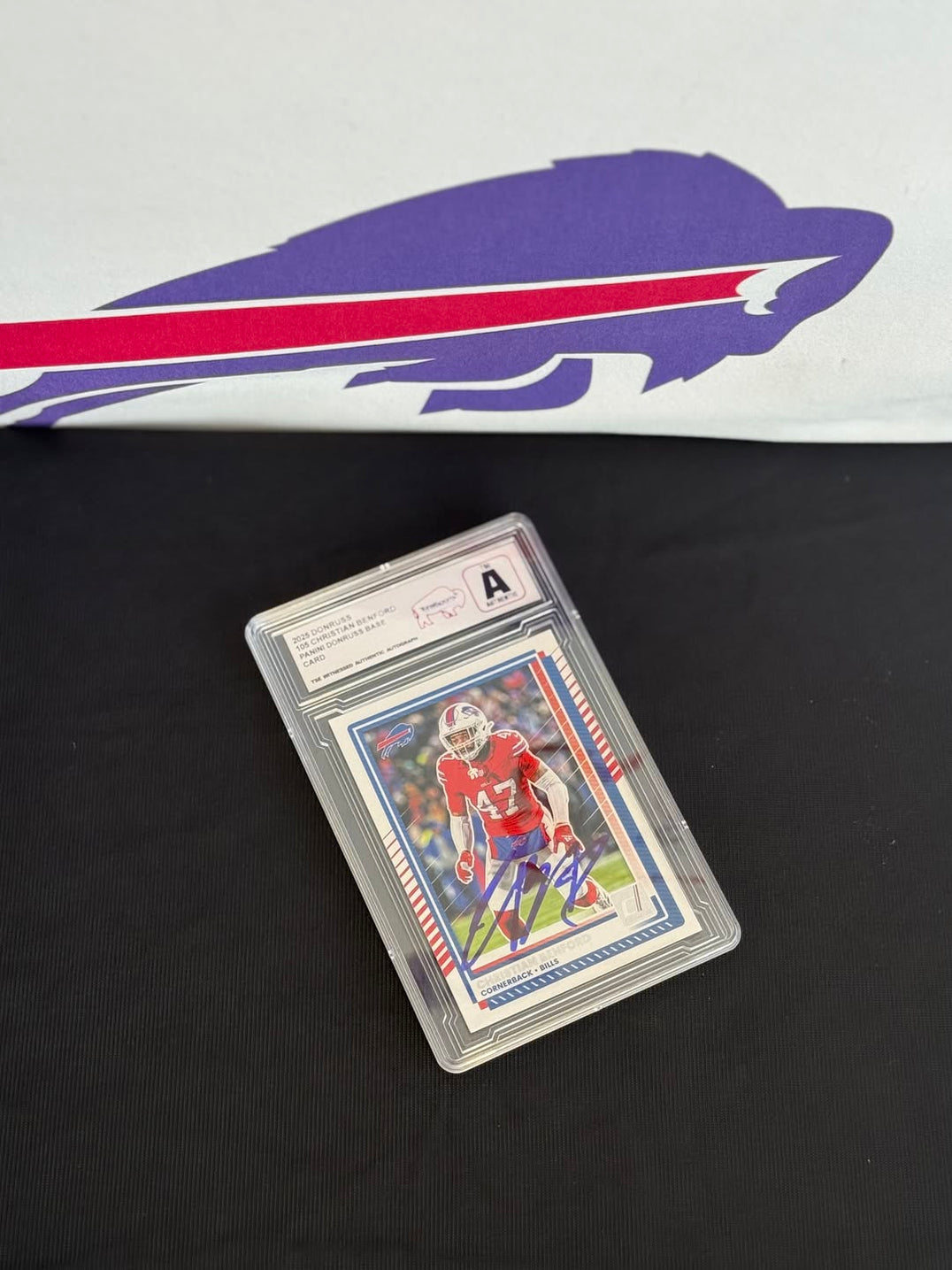 Facebook Auction: Christian Benford Signed Panini Donruss Base Card ...