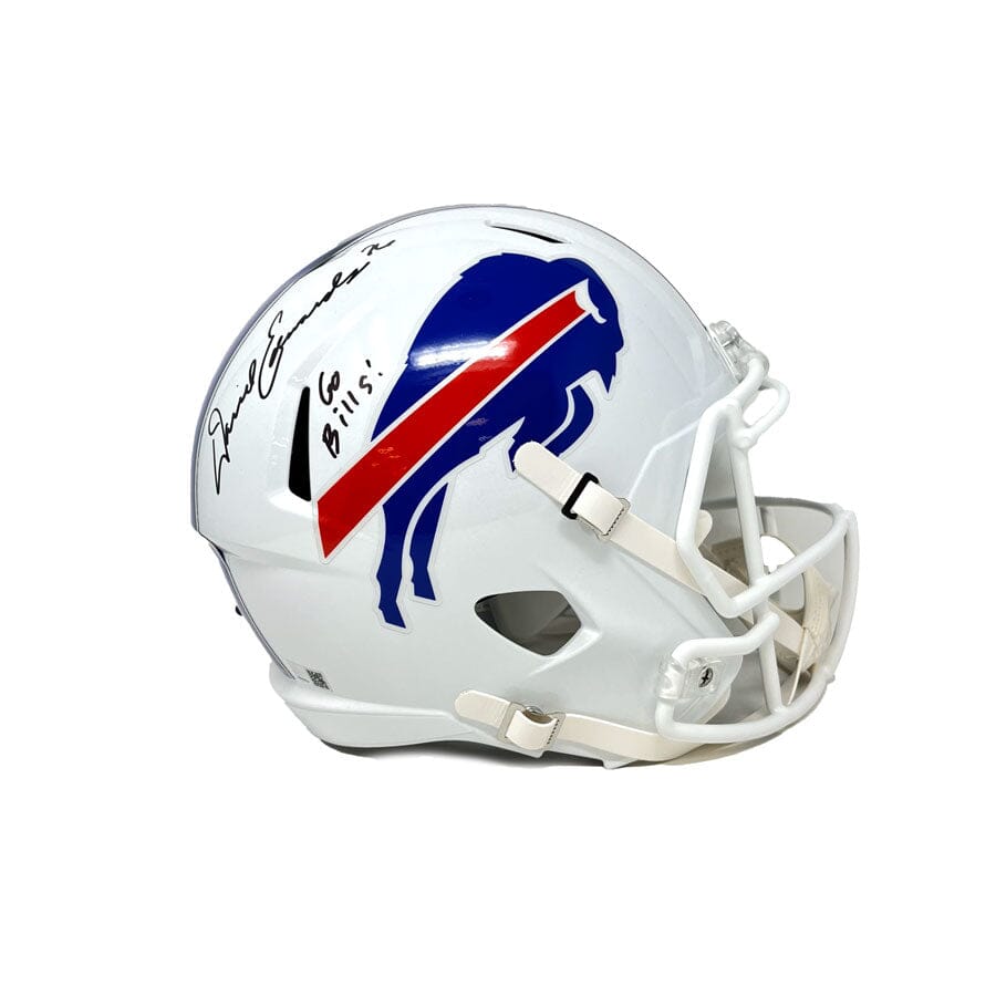 David Edwards Signed Buffalo Bills Full Size 2021 Speed Replica Helmet ...