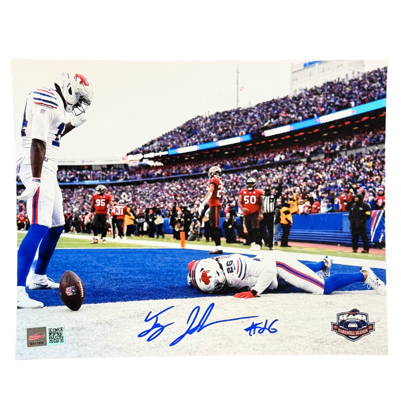 Ty Johnson Signed Touchdown Celebration 8x10 Photo — TSE Buffalo