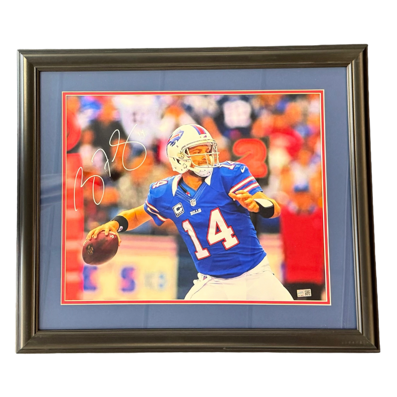 Ryan Fitzpatrick Signed About to Throw in Blue 16x20 Photo Professiona ...