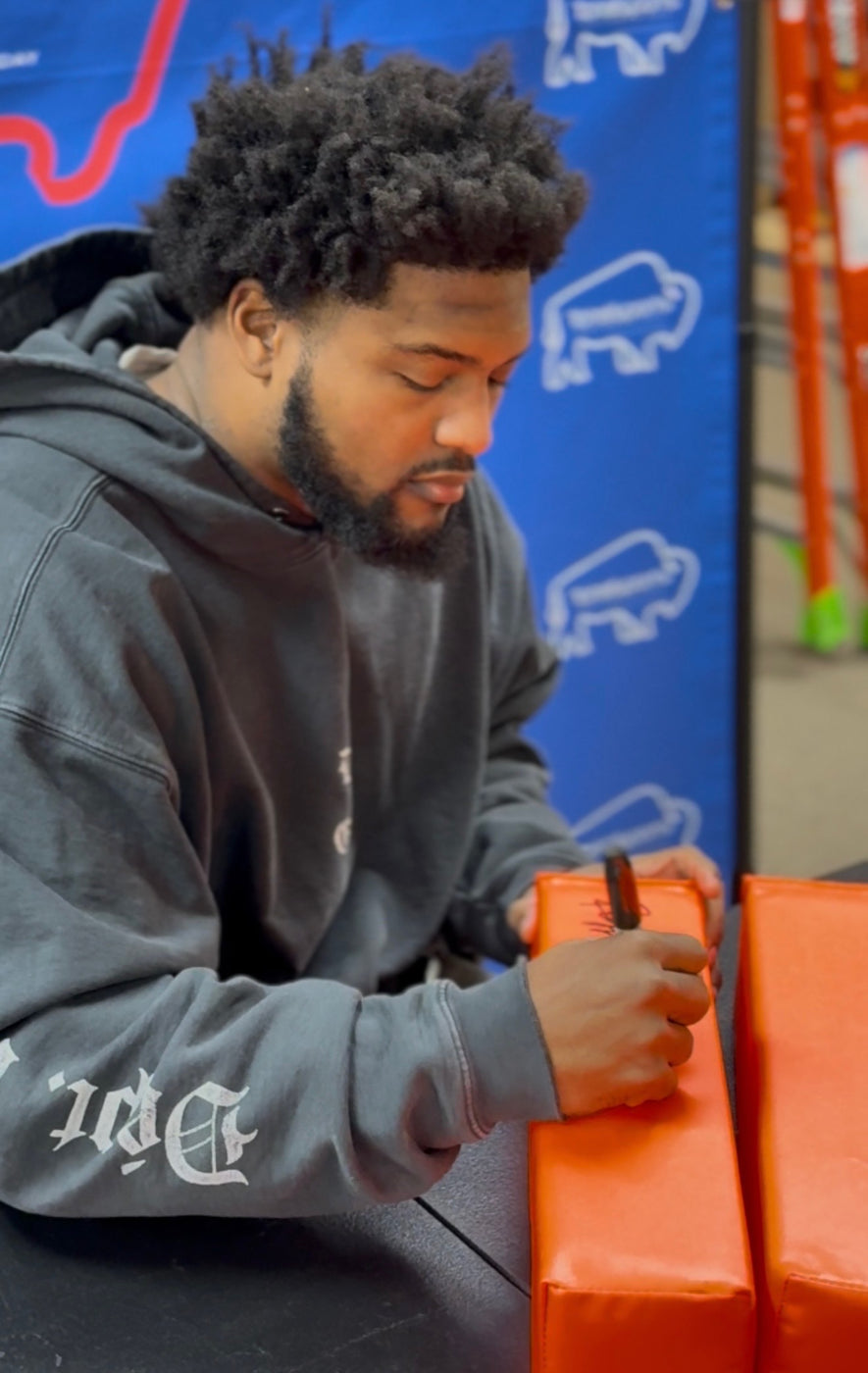 Reggie Gilliam Signed Replica End Zone Pylon with "Let's Go Buffalo ...
