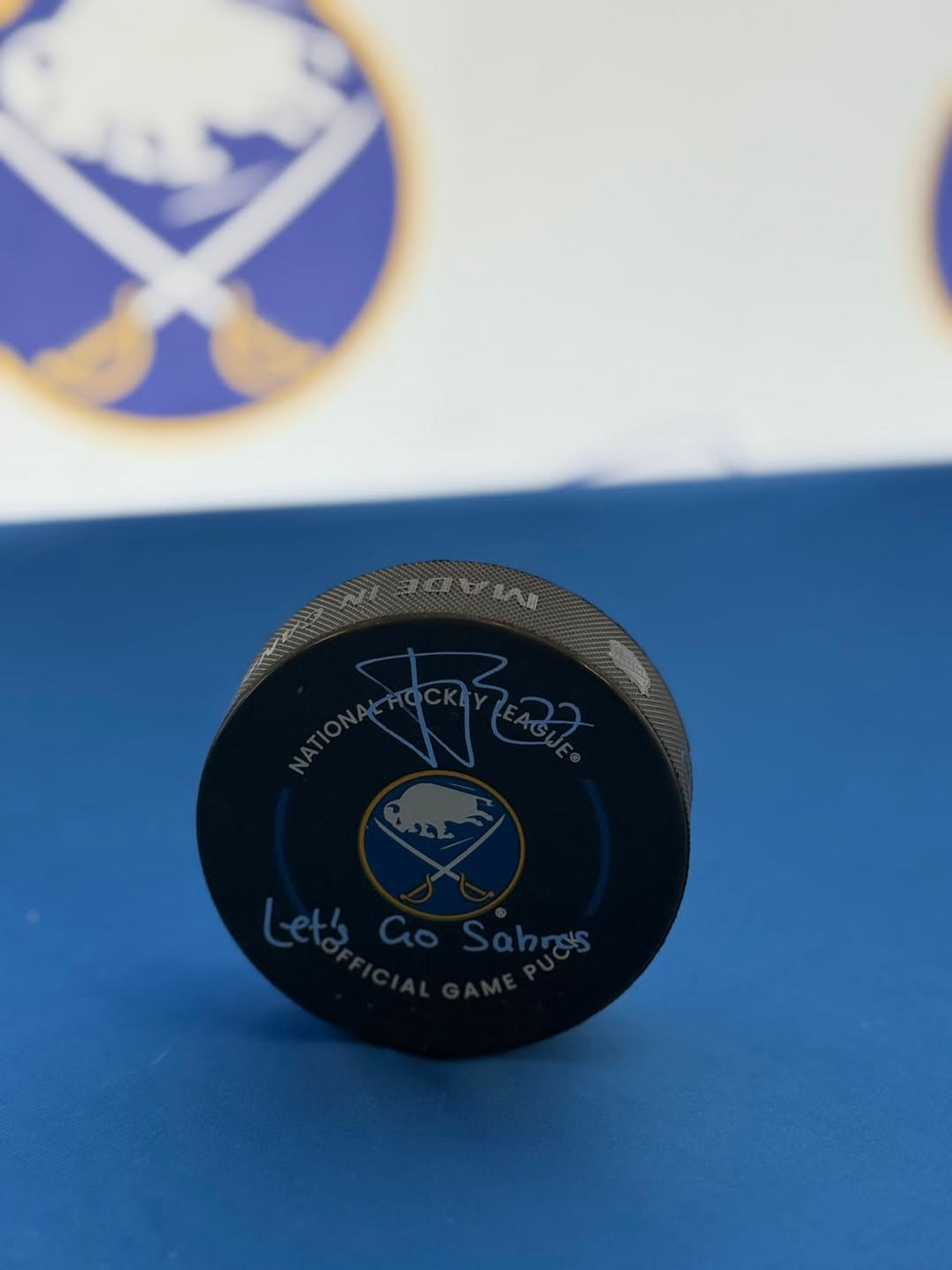 Facebook Auction: JJ Peterka Signed Buffalo Sabres Official Game Puck ...