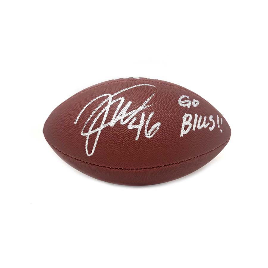 Ja'Marcus Ingram Signed Wilson Replica Football with Go Bills — TSE Buffalo
