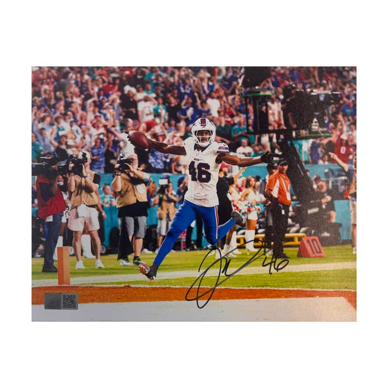 Ja'Marcus Ingram Signed Arms out Photo — TSE Buffalo