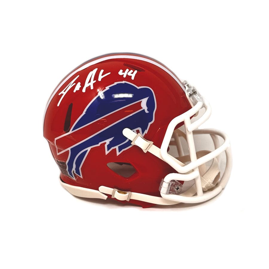Joe Andreessen Signed Buffalo Bills Red Throwback Speed Mini Helmet ...