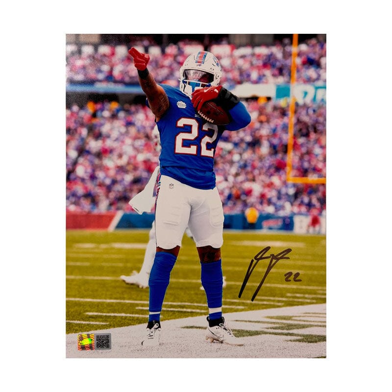 Ray Davis Signed First Down Celebration Photo — TSE Buffalo