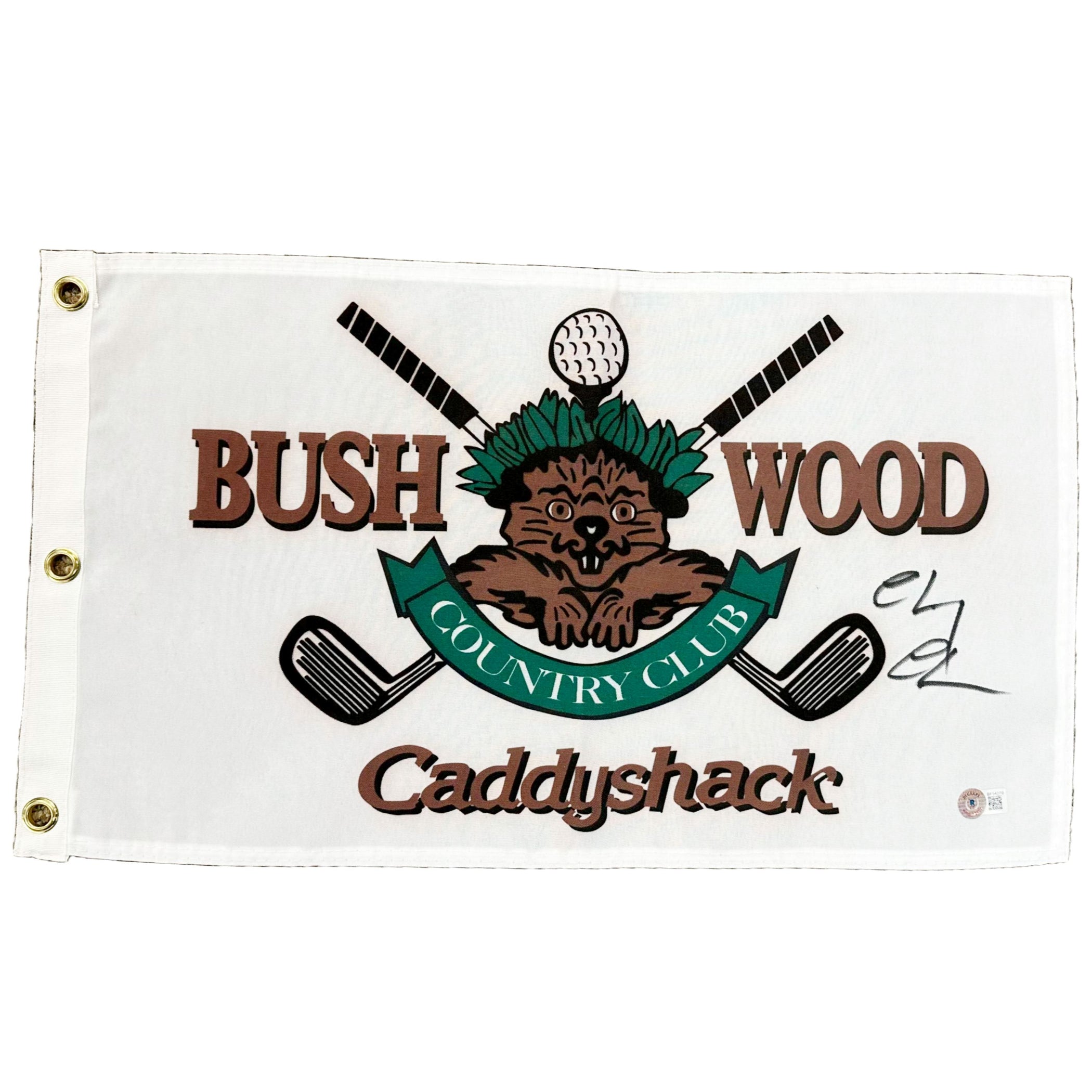 Chevy Chase Signed Caddyshack Pin Flag — TSE Buffalo
