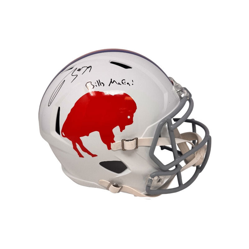 Spencer Brown Signed Buffalo Bills Full Size Standing Buffalo Replica ...