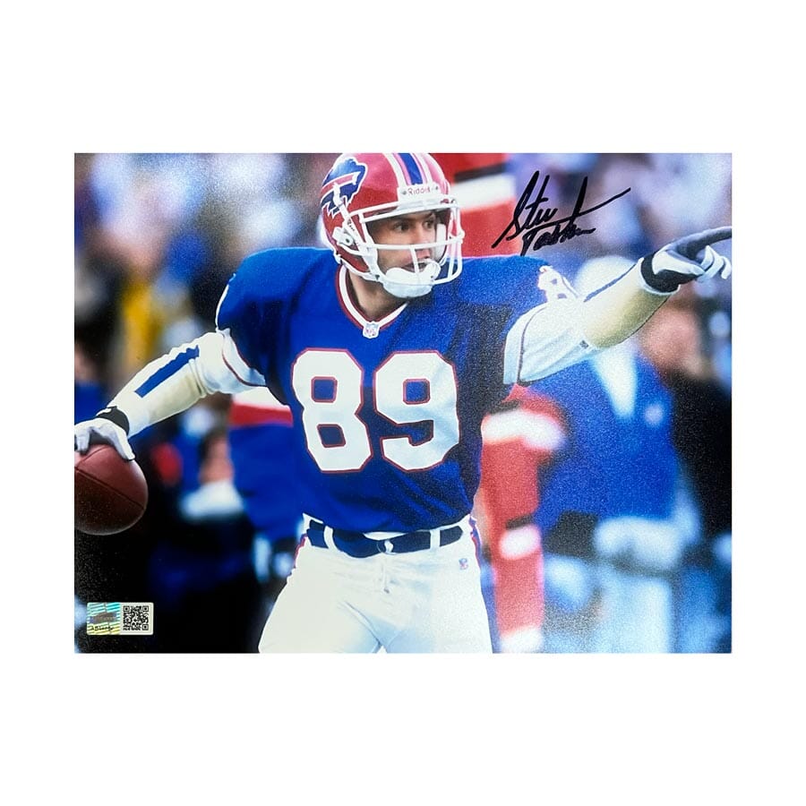 Steve Tasker Signed Pointing 8x10 Photo — TSE Buffalo