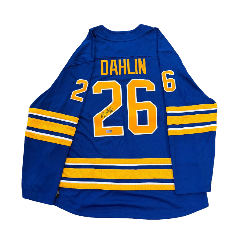 Rasmus Dahlin Signed Buffalo Sabres Authentic Blue Jersey — TSE Buffalo
