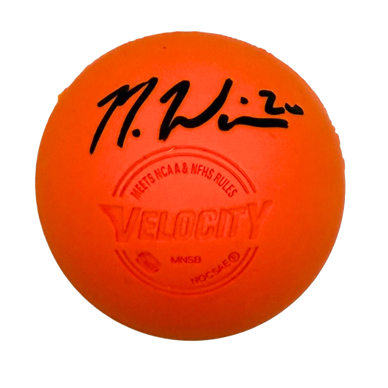 Nick Weiss Signed Orange Lacrosse Ball — TSE Buffalo
