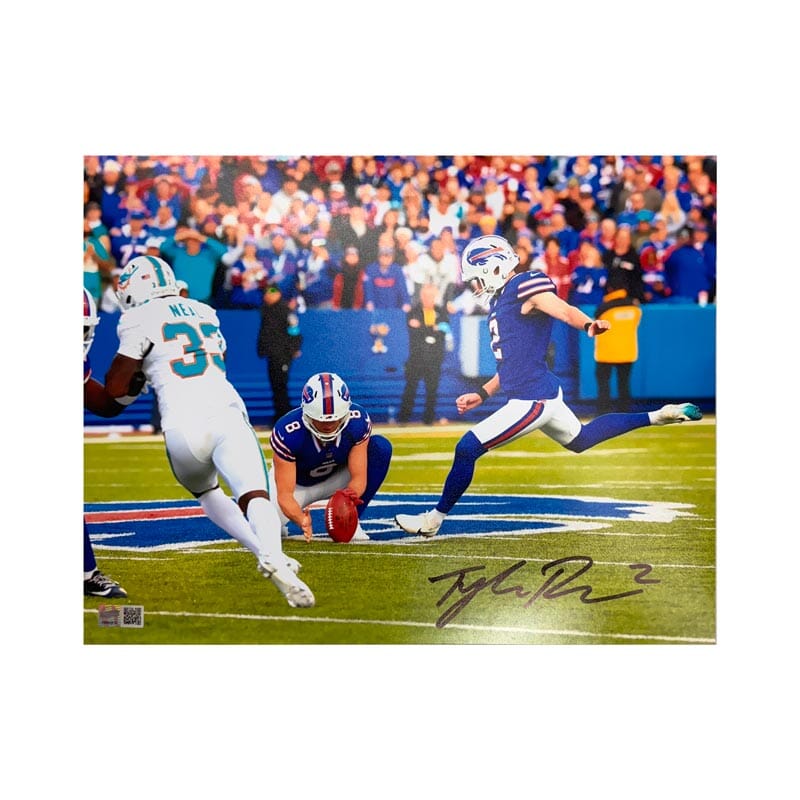 Tyler Bass Signed Game Winning Field Goal vs Miami Photo — TSE Buffalo