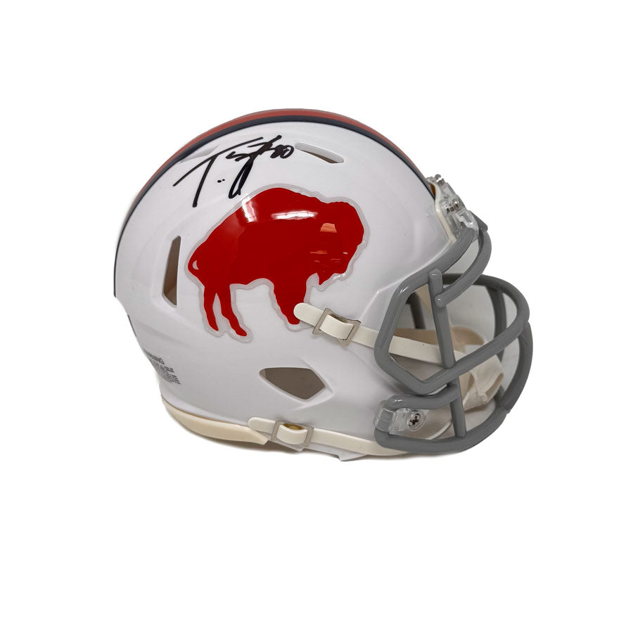 Tyrell Shavers Signed Buffalo Bills Standing Buffalo Speed Mini Helmet ...