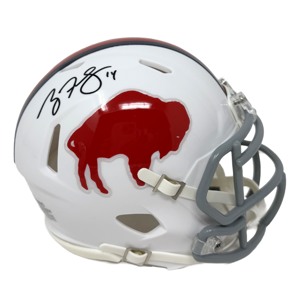 Ryan Fitzpatrick Signed Buffalo Bills Standing Buffalo Speed Mini Helm ...