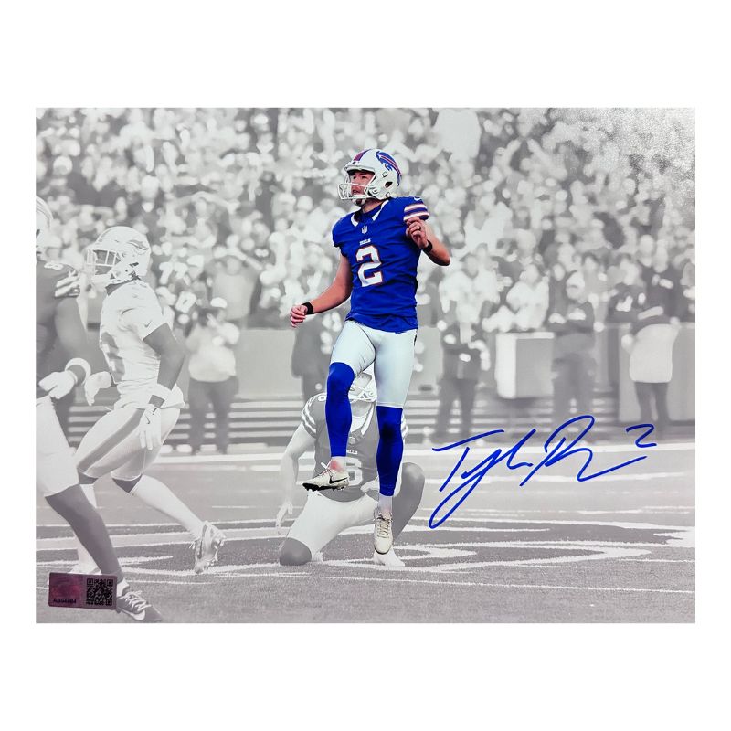 Tyler Bass Signed Game Winning Field Goal vs Miami Spotlight 8x10 Phot ...