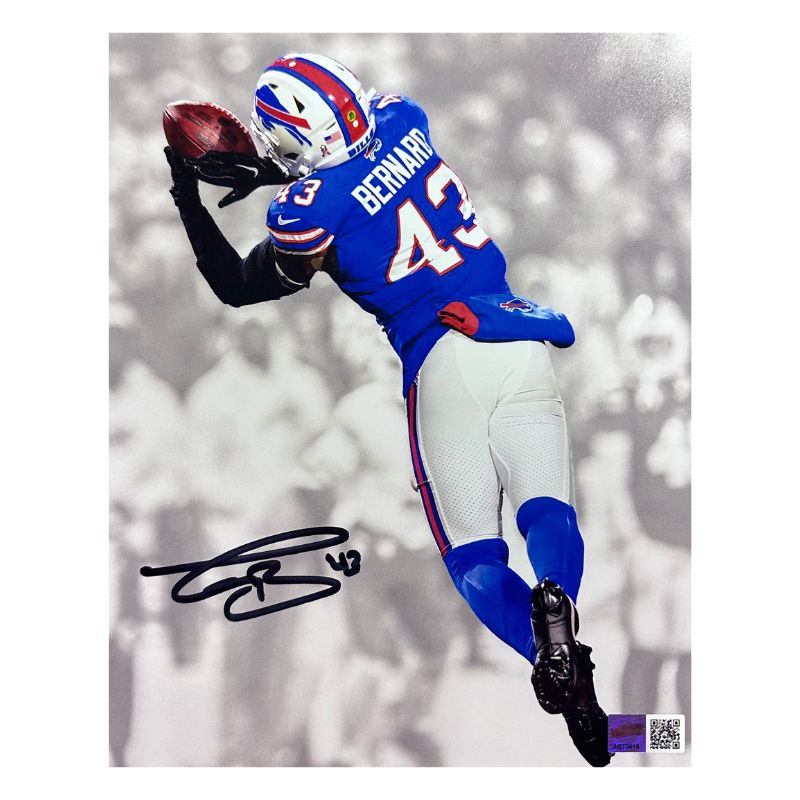 Terrel Bernard Signed Interception Spotlight Photo — TSE Buffalo