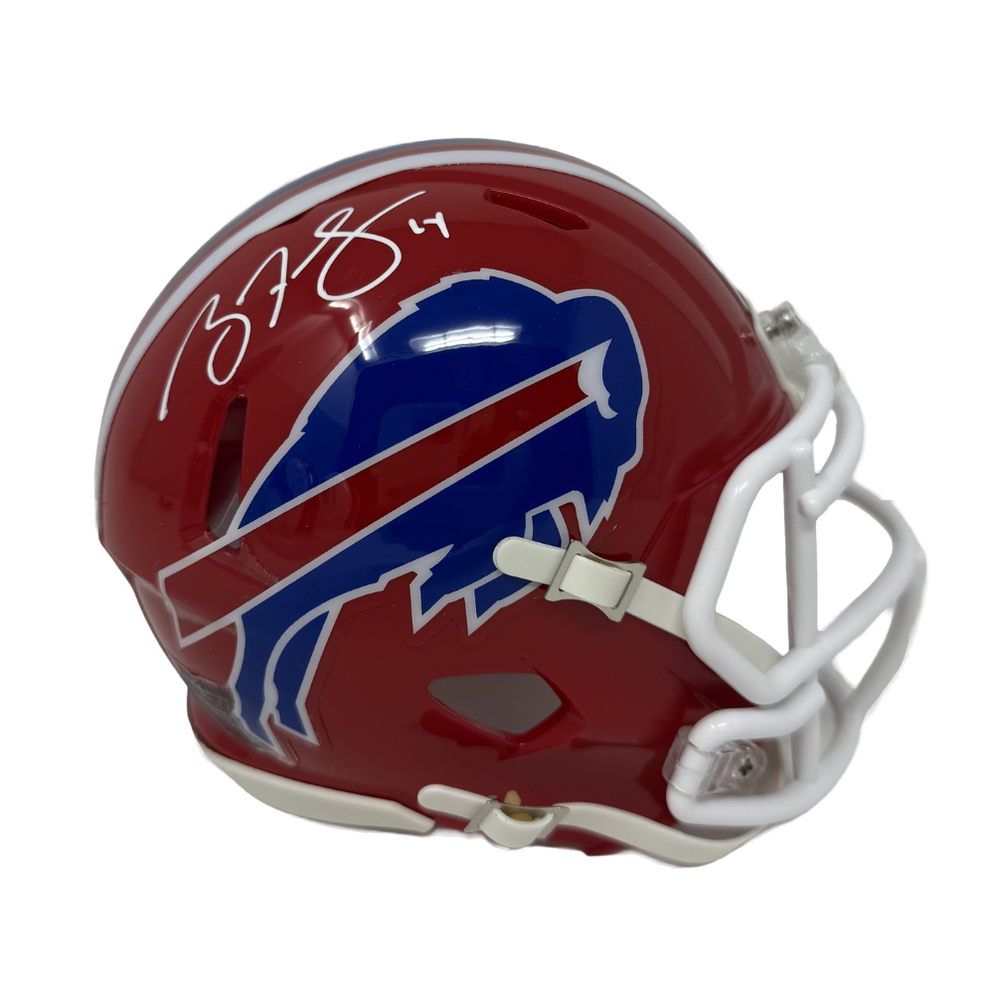 Ryan Fitzpatrick Signed Buffalo Bills Red Throwback Speed Mini Helmet ...