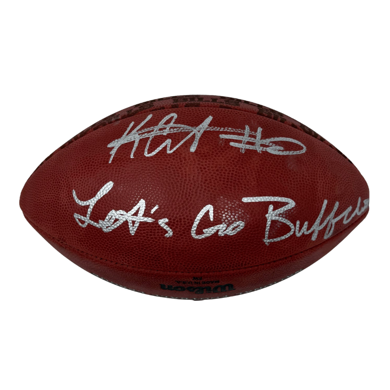 Keon Coleman Signed Wilson Duke Showcase Authentic Football with Let's ...