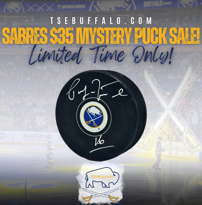 TSE Buffalo Sabres Autographed Mystery Puck ('25-'26 Season)
