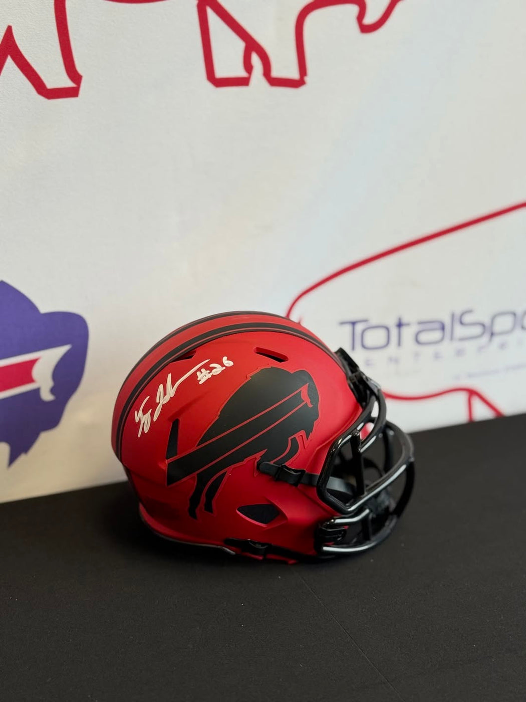 Facebook Auction: Ty Johnson Signed Buffalo Bills RAVE Mini Helmet ...