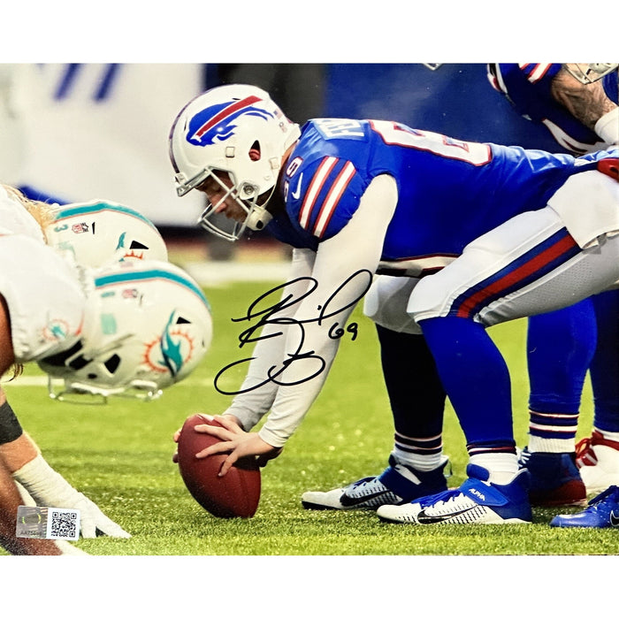 Reid Ferguson Signed Snapping Football Photo — TSE Buffalo