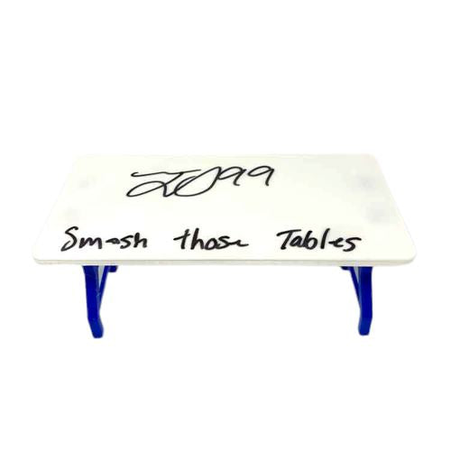 Tim Settle Signed Mini Table with Smash Those Tables — TSE Buffalo