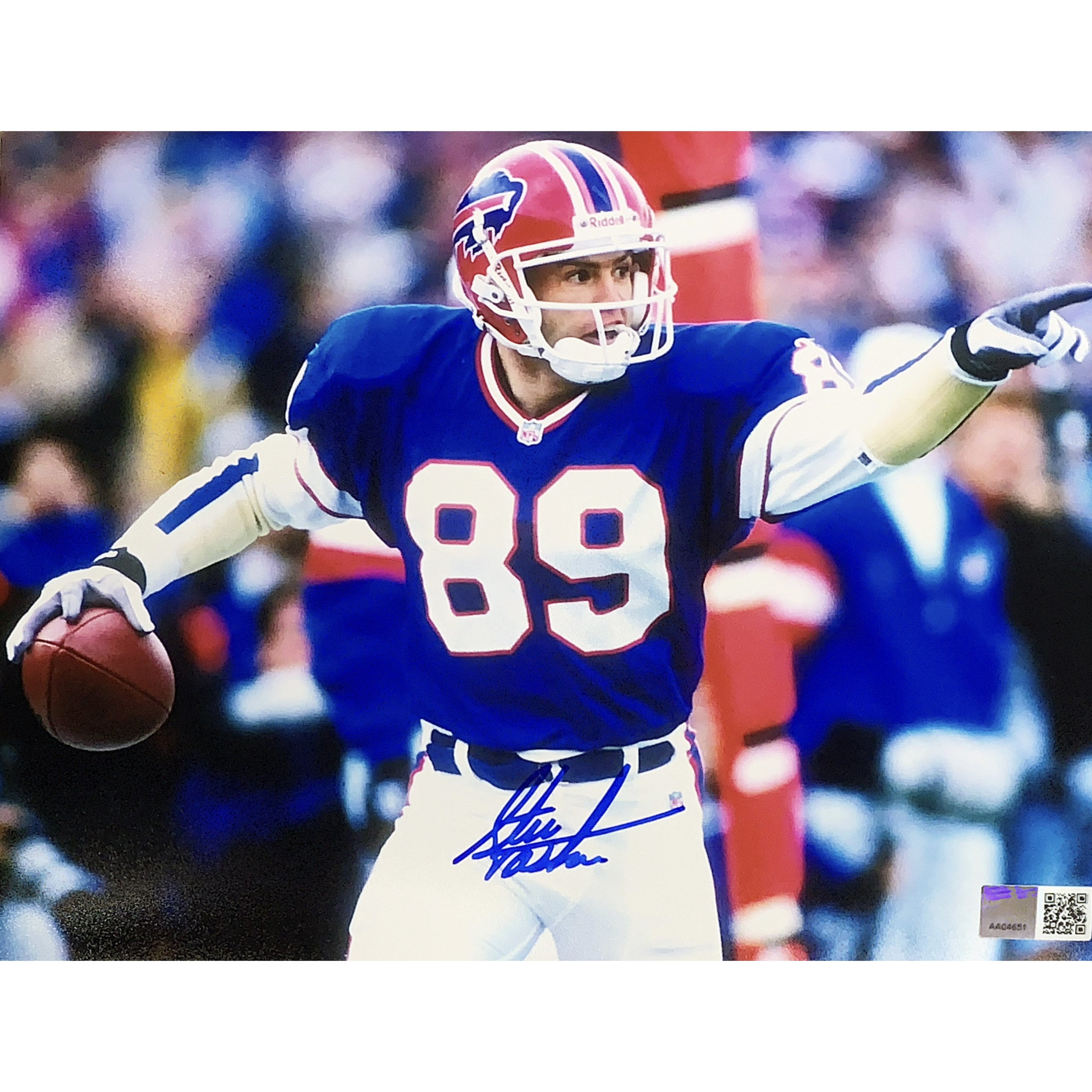 Steve Tasker Signed Pointing 11x14 Photo — TSE Buffalo